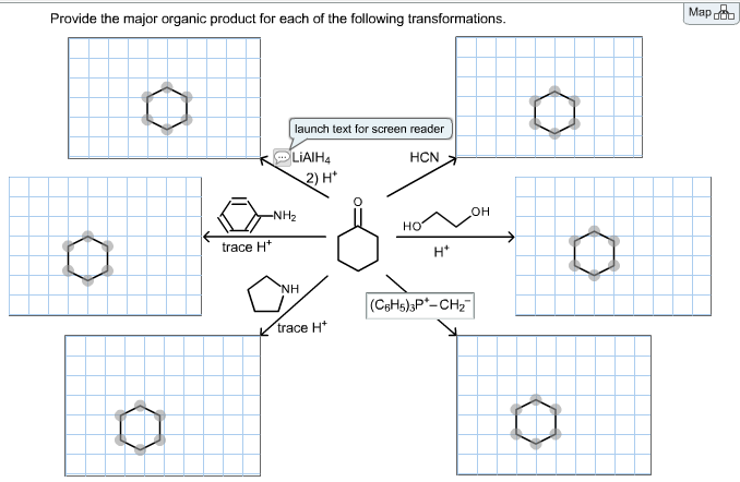 Solved Provide the major organic product for each of the | Chegg.com