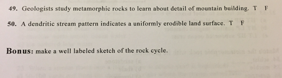 Solved 49. Geologists study metamorphic rocks to learn about | Chegg.com