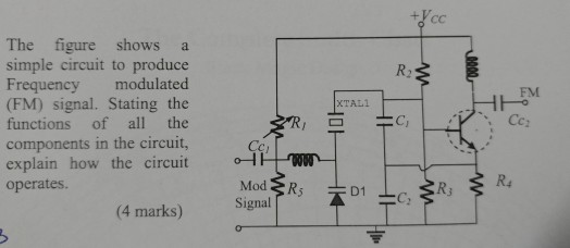 Solved The figure shows a simple circuit to produce | Chegg.com