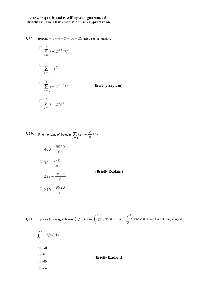 Solved Express - 1 + 4 - 9 + 16 - 25 using sigma rotation. | Chegg.com