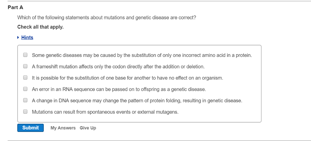 Solved Part A Which of the following statements about | Chegg.com