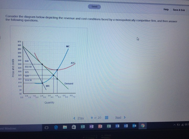 Solved Help Save &Exit Consider the diagram below depicting | Chegg.com
