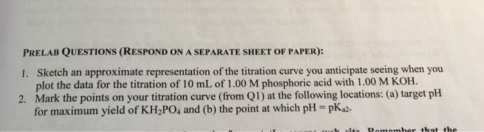 Solved Sketch an approximate representation of the titration | Chegg.com