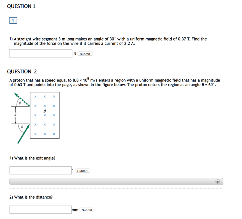 Solved A straight wire segment 3 m long makes an angle of 30 | Chegg.com