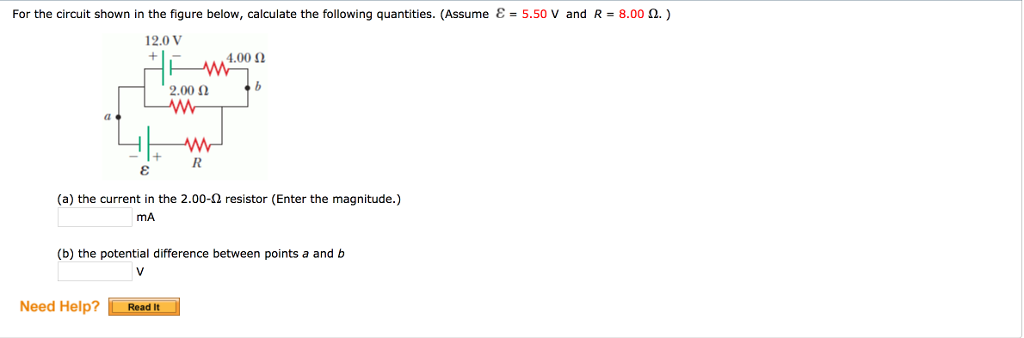 Solved For the circuit shown in the figure below, calculate | Chegg.com