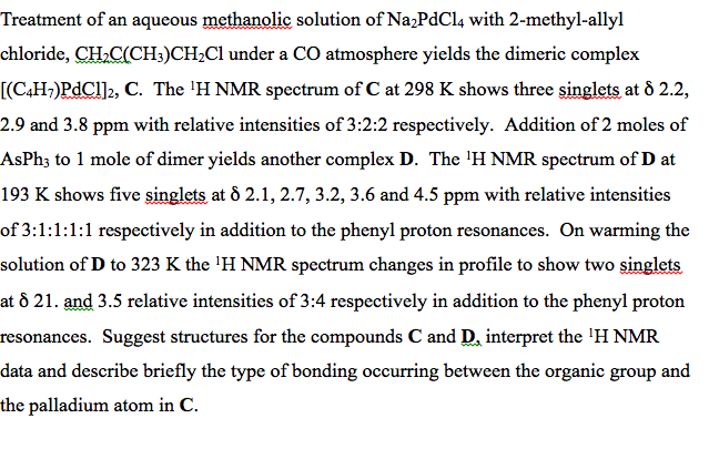 Treatment of an aqueous methanolic solution of | Chegg.com