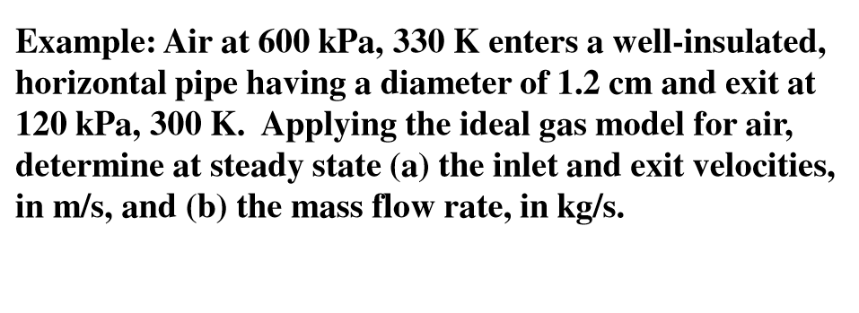 Solved Air at 600 kPa, 330 K enters a well-insulated, | Chegg.com