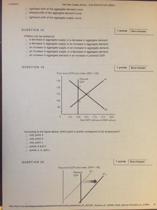 Solved Inflation can be started by a decrease in aggregate | Chegg.com