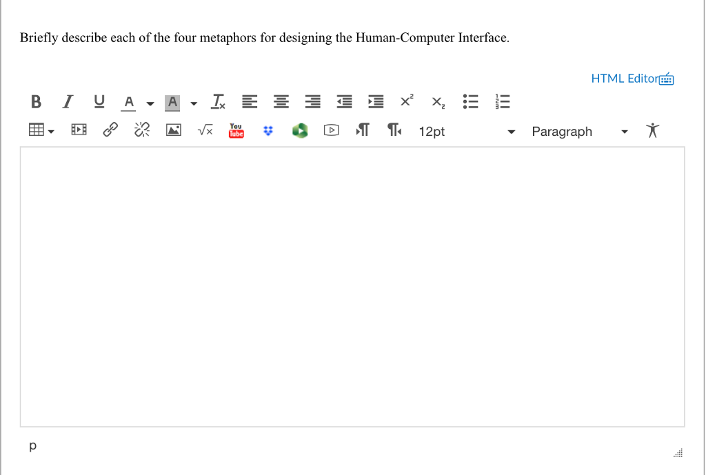 Solved Briefly describe each of the four metaphors for | Chegg.com