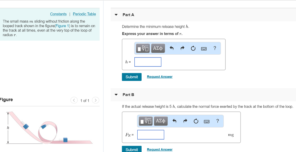 Solved Constants | Periodic Table Part A The small mass m | Chegg.com Solved Constants | Periodic Table Part A The small mass m | Chegg.com