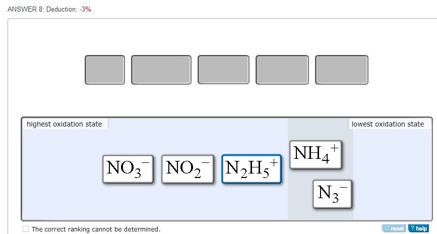 Solved Rank the following nitrogen ions from the one with N | Chegg.com