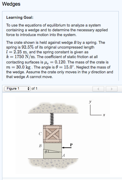 Solved Wedges Learning Goal: To use the equations of | Chegg.com