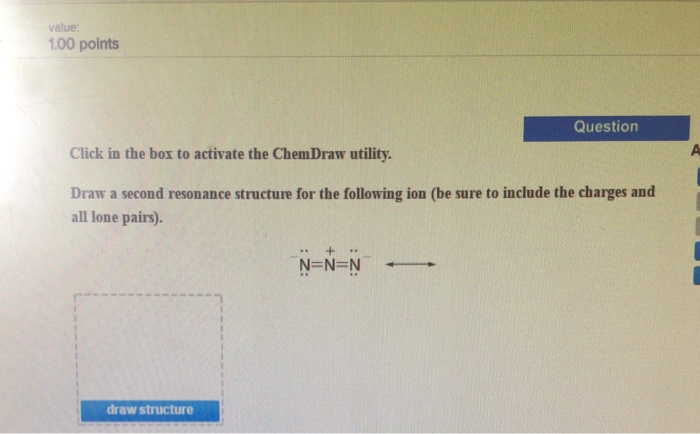 Solved Click in the box to activate the ChemDraw utility. | Chegg.com