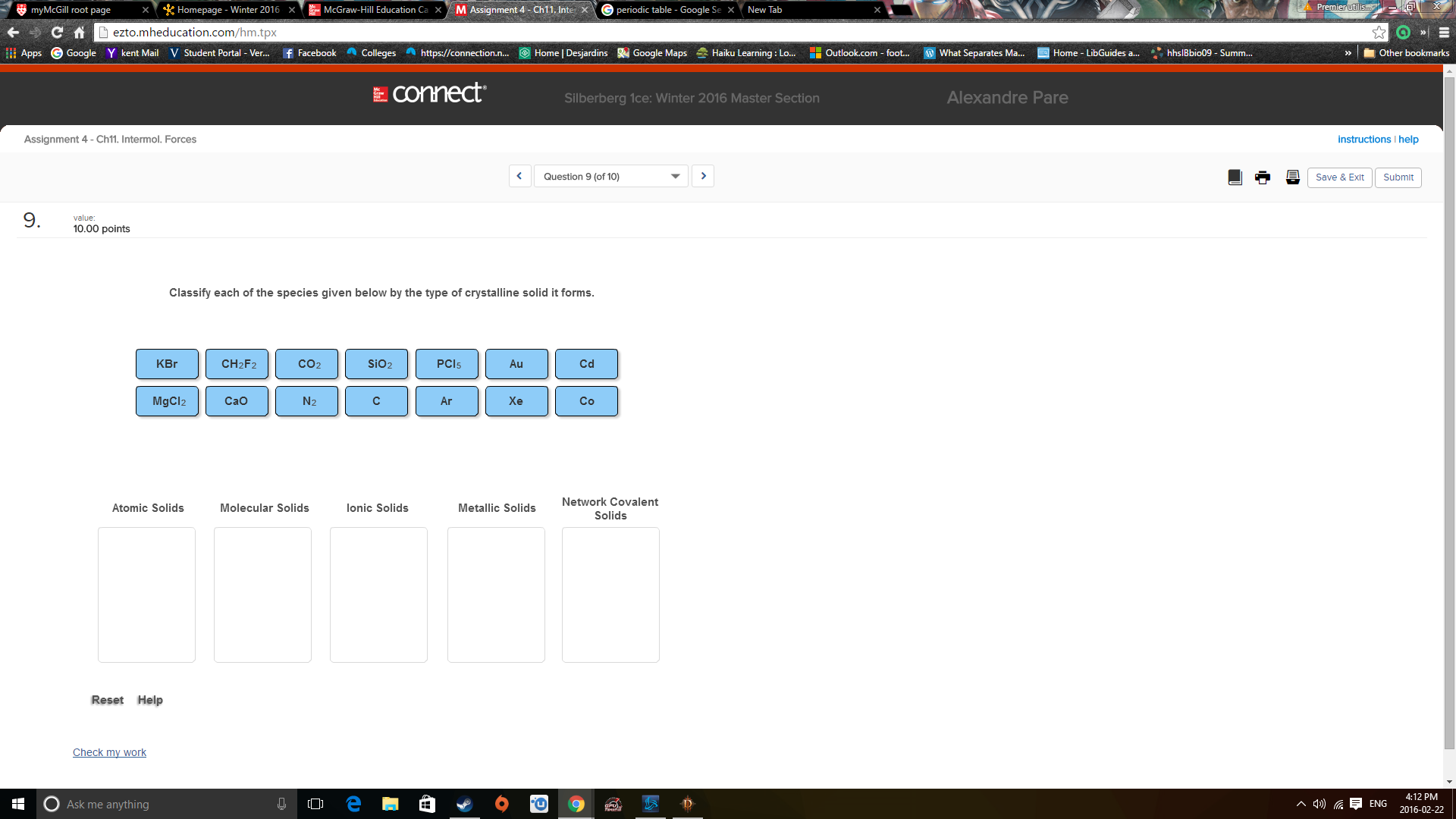 Solved Classify each of the species given below by the type | Chegg.com Solved Classify each of the species given below by the type | Chegg.com