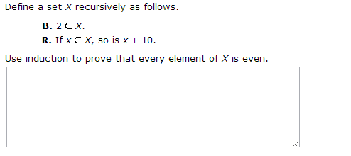 Solved Define a set X recursively as follows. 2 epsilon X. | Chegg.com