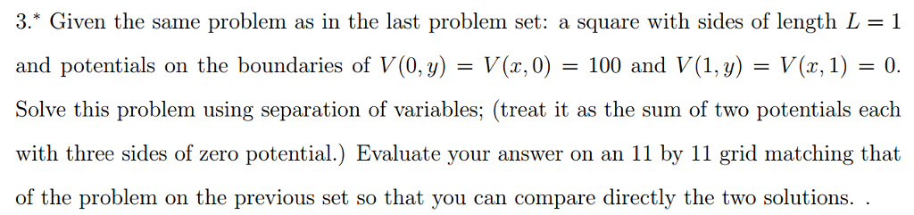 Given the same problem as in the last problem set: a | Chegg.com