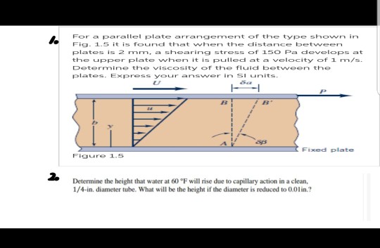 Solved For a parallel plate arrangement of the type shown in | Chegg.com