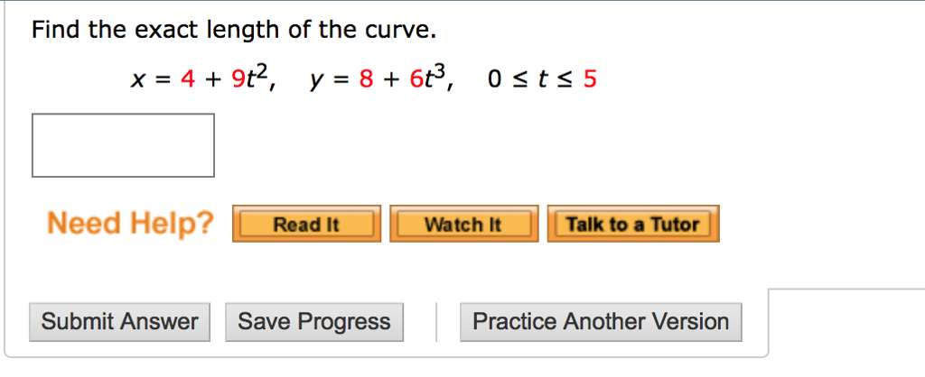 Solved Find the exact length of the curve. x = 4 + 9t^2, y | Chegg.com