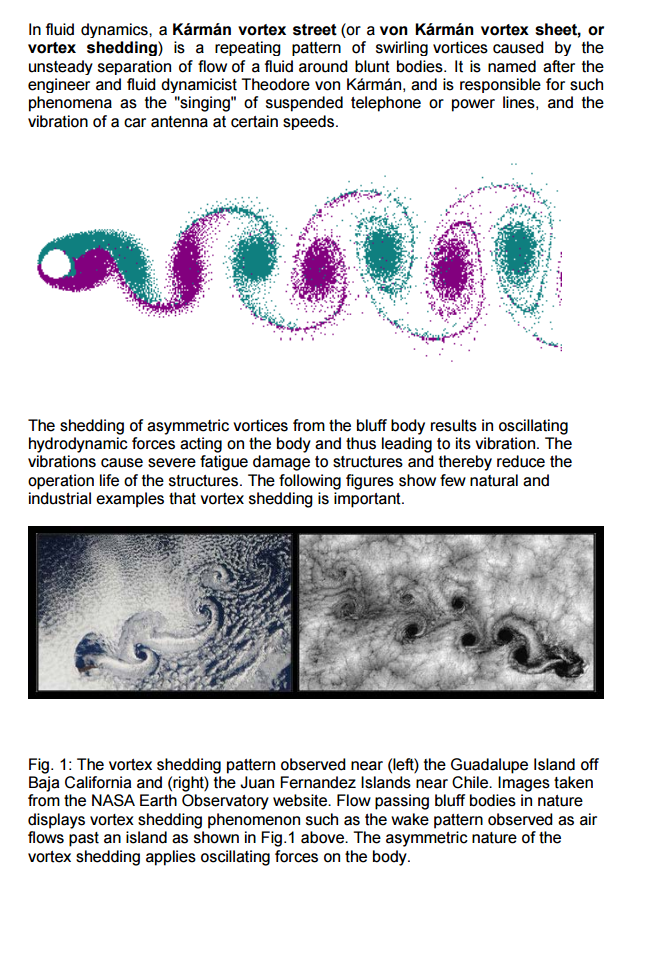 Solved In fluid dynamics, a Karman vortex street (or a von | Chegg.com