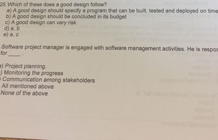 Solved 21. The aim of software engineering is to produce | Chegg.com