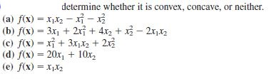 Solved Convexity of Functions with n Variables: 1. At any | Chegg.com