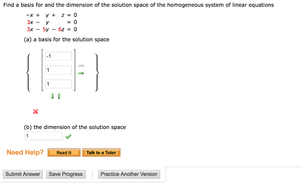 Solved Find a basis for and the dimension of the solution | Chegg.com