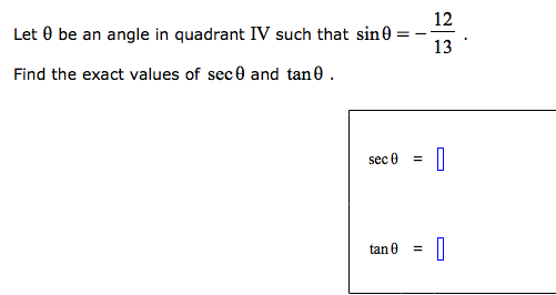 Solved Let theta be an angle in quadrant IV such that sin | Chegg.com