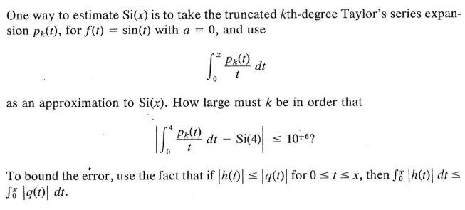Solved 4. The sine-integral, Si(x), occurs frequently in | Chegg.com