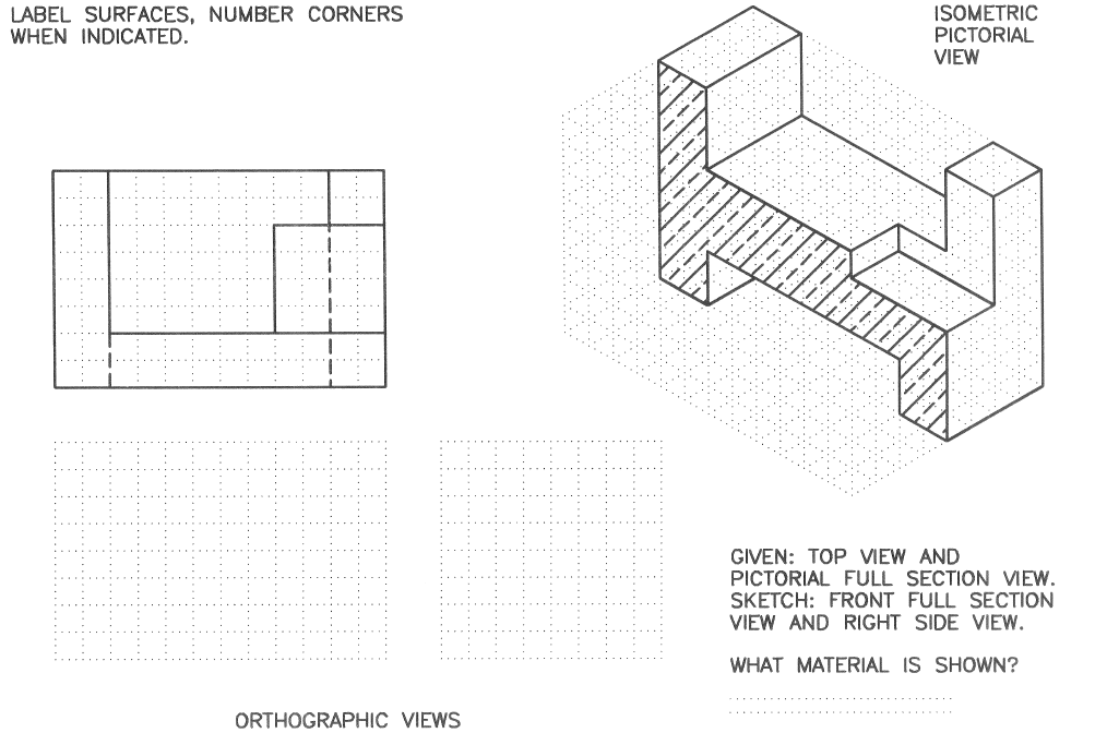 Solved Label surfaces, number corners when indicated. | Chegg.com