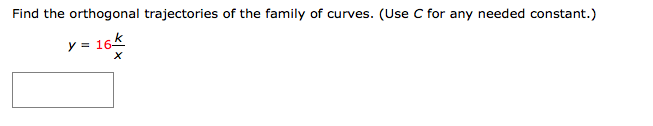 Solved Find the orthogonal trajectories of the family of | Chegg.com