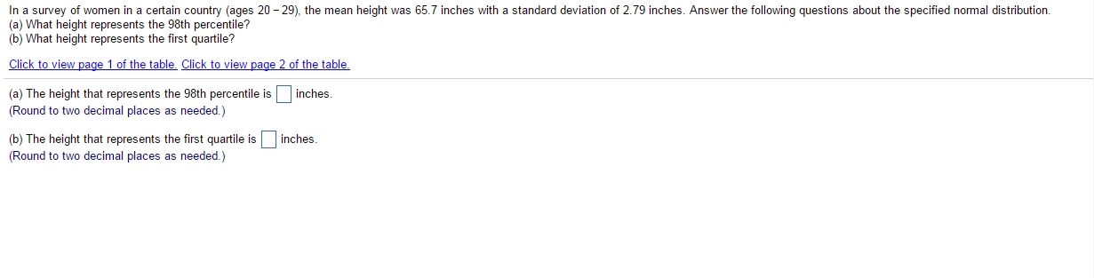 Solved In a survey of women in a certain country (ages 20 | Chegg.com