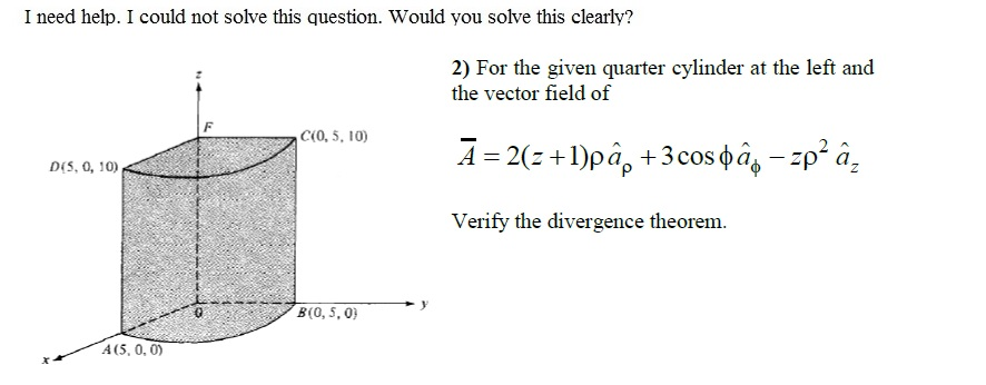 For the given quarter cylinder at the left and the | Chegg.com