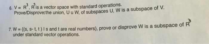Solved V = R^3, R^3 is a vector space with standard | Chegg.com