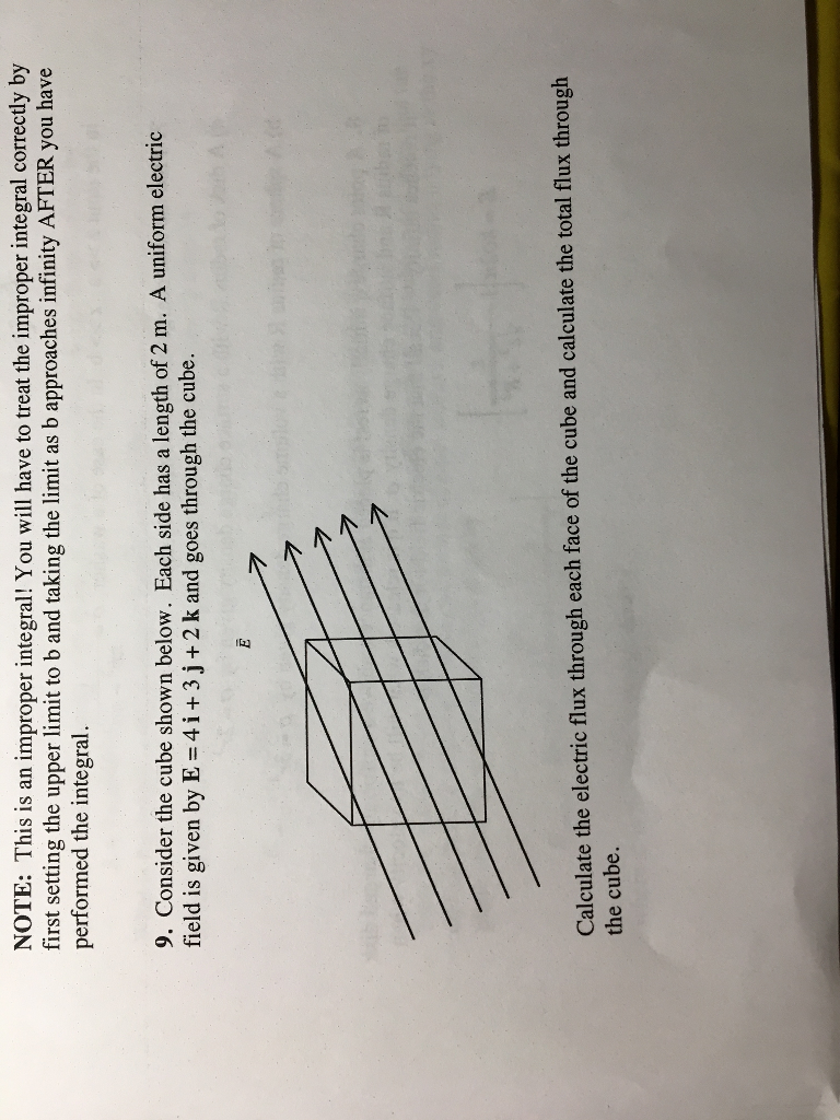 Solved Consider the cube shown below. Each side has a length | Chegg.com