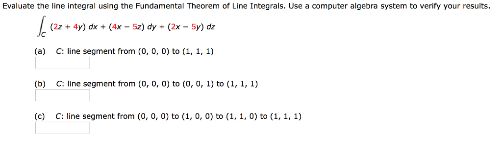 Solved Evaluate the line integral using the Fundamental | Chegg.com