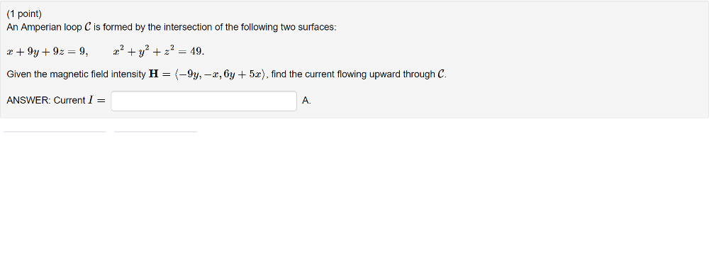 Solved An Amperian loop C is formed by the intersection of | Chegg.com