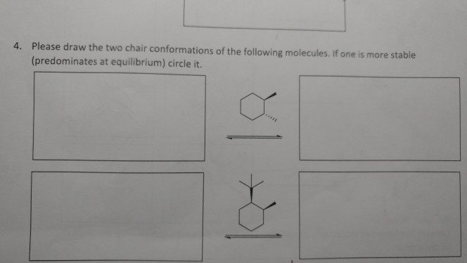Solved please draw the two chair conformations of the | Chegg.com