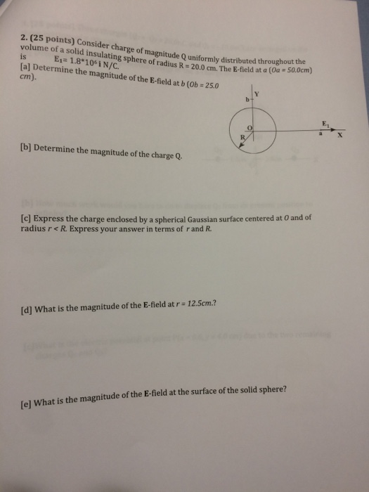 Solved Consider charge of magnitude Q uniformly distributed | Chegg.com