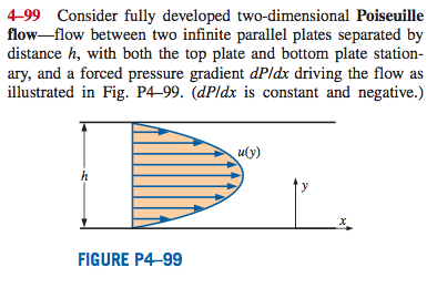 Solved 4-99 Consider fully developed two-dimensional | Chegg.com