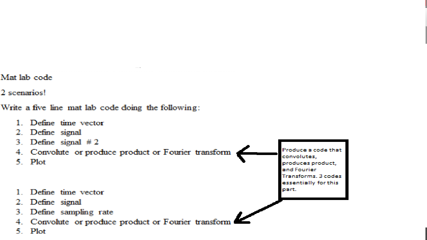 Solved Write a five line mat lab code doing the following: | Chegg.com