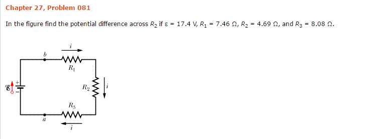 Solved In the figure find the potential difference across | Chegg.com