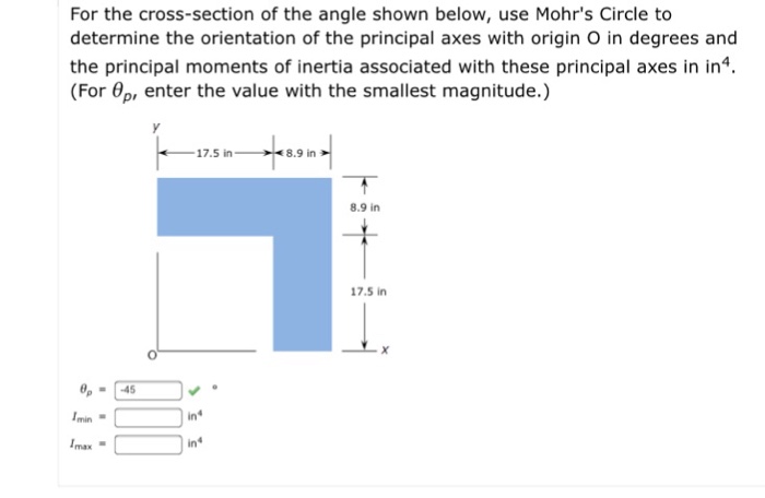 Solved For the cross-section of the angle shown below, use | Chegg.com
