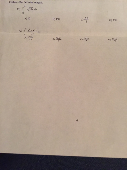 Solved Evaluate the definite integral. | Chegg.com
