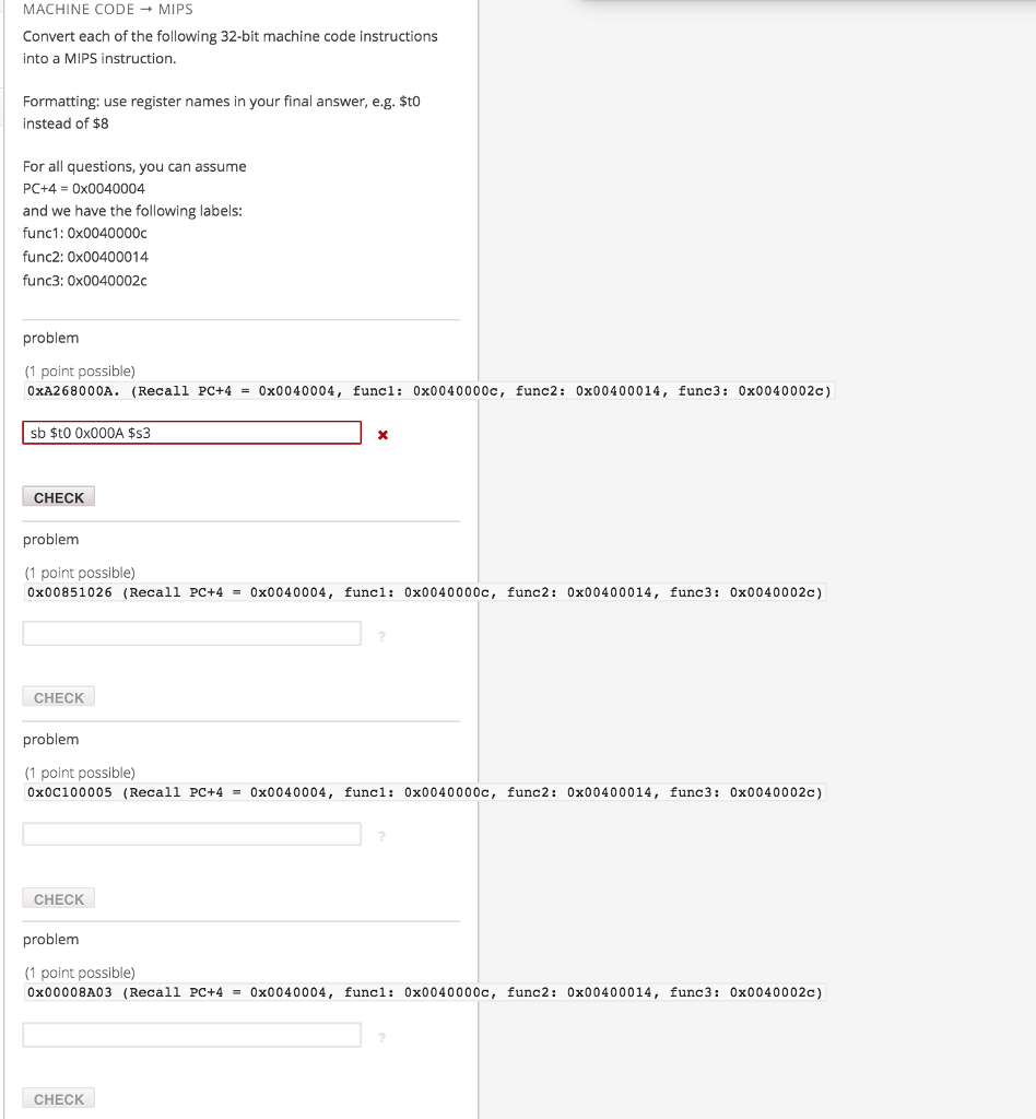 Solved Mips to Machine Code, and Machine Code to Mips | Chegg.com Solved Mips to Machine Code, and Machine Code to Mips | Chegg.com