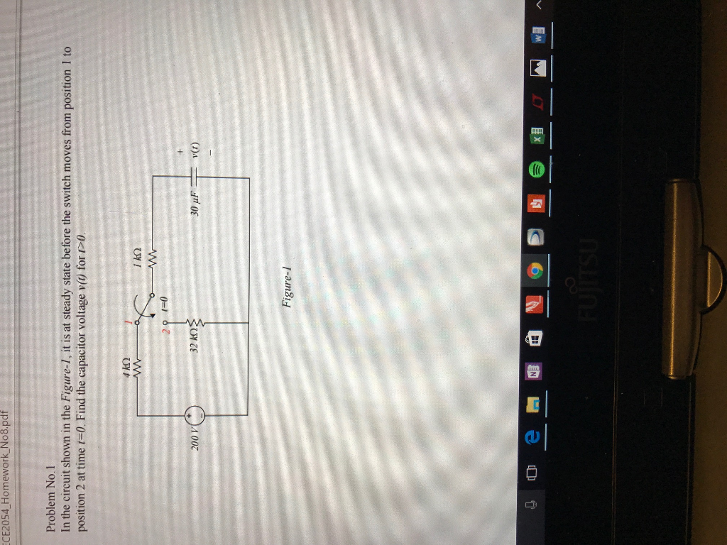Solved In The Circuit Shown In The Figure 1 It Is At Steady