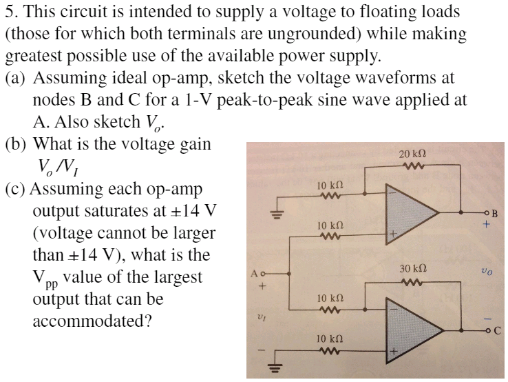Solved This circuit is intended to supply a voltage to | Chegg.com