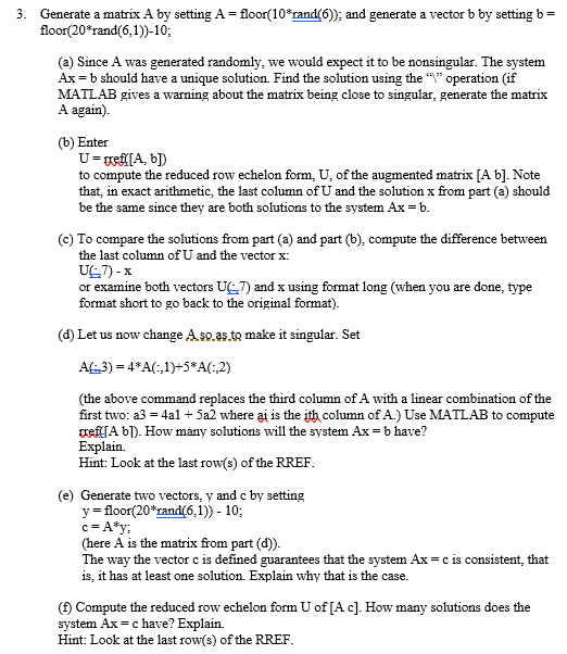 Solved I understand parts a - d; however, I am confused on | Chegg.com