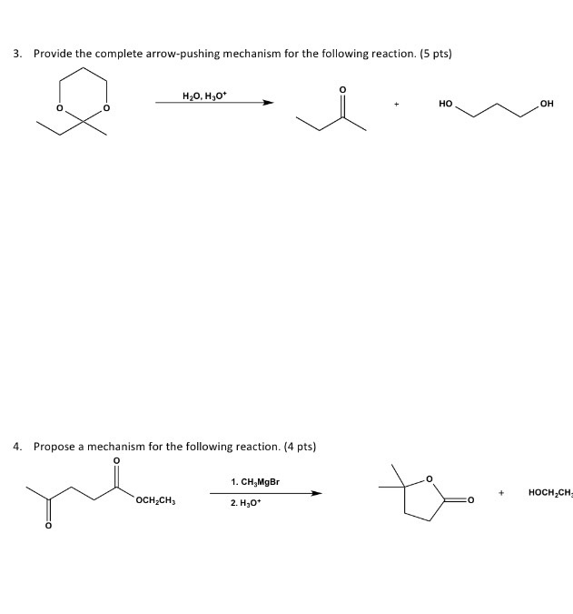 Solved Provide the complete arrow-pushing mechanism for the | Chegg.com