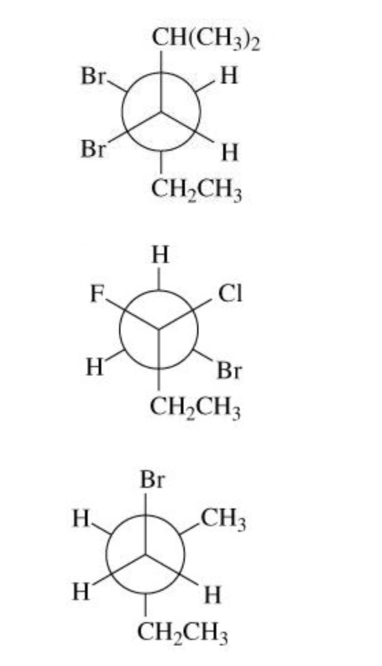 Solved What is the IUPAC name for the three compounds shown | Chegg.com