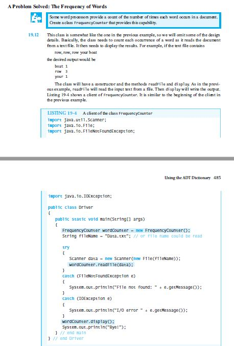 Solved A Problem Solved: The Frequency of Words Some word | Chegg.com